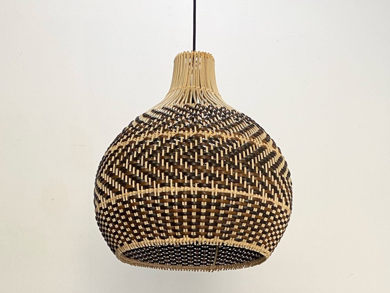 Huntington Beach Rattan Pendant Light Bali Villa Interior - Etsy