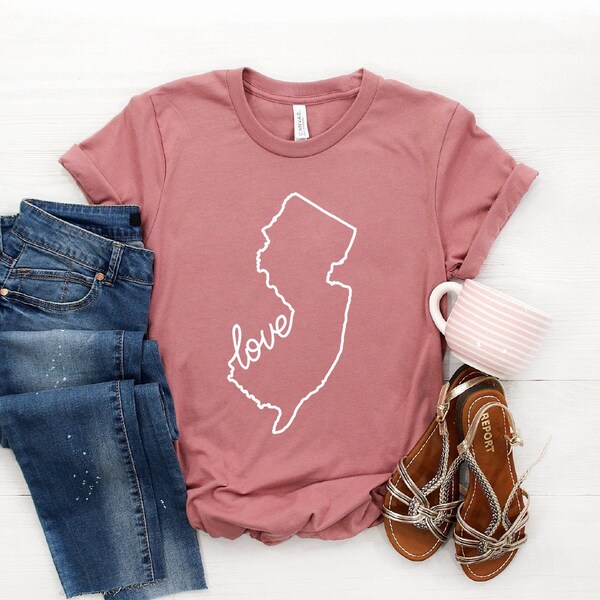 New Jersey T Shirt - Etsy
