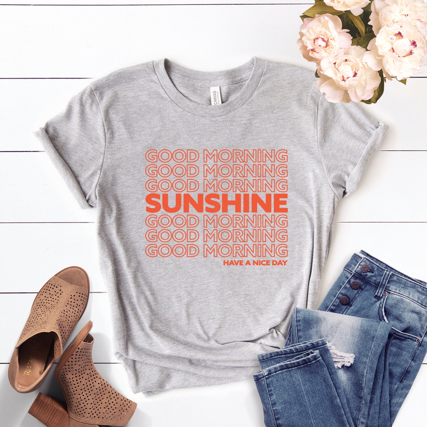 Good Morning Sunshine Inspirational T-shirt Inspirational - Etsy