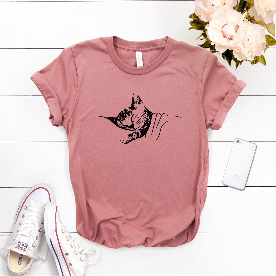 Sleepy Kitten Shirt Kitten Shirt Cute Cat Shirt Kitty | Etsy