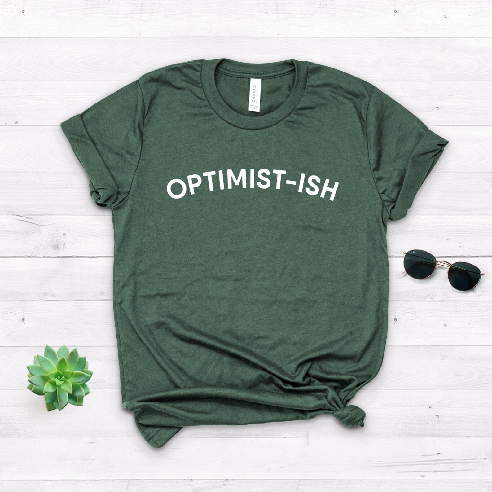 Optimist-ish Shirt Sarcastic Shirt Optimist Pessimist | Etsy