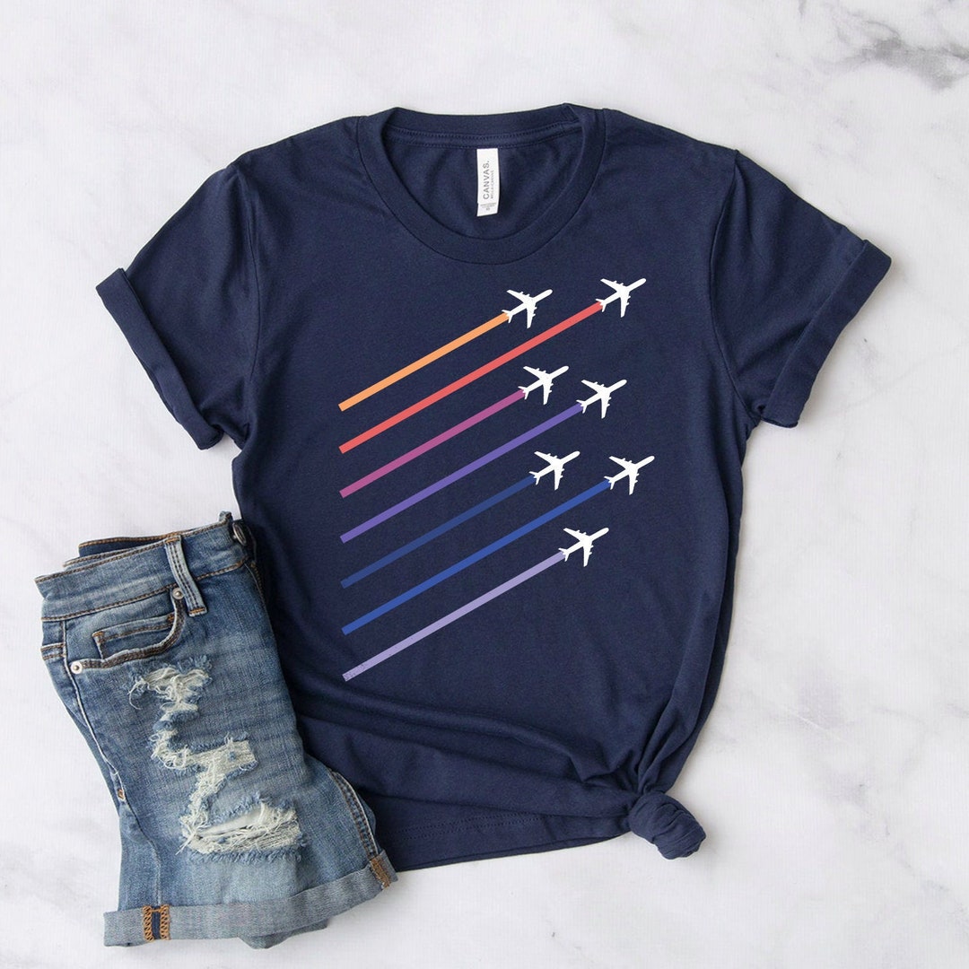 Plane Shirt Airplane Shirt Travel Shirt Pilot Gift Plane Lover Aircraft ...
