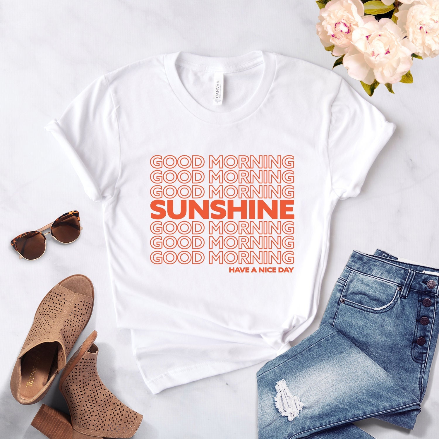 Good Morning Sunshine Inspirational T-shirt Inspirational - Etsy