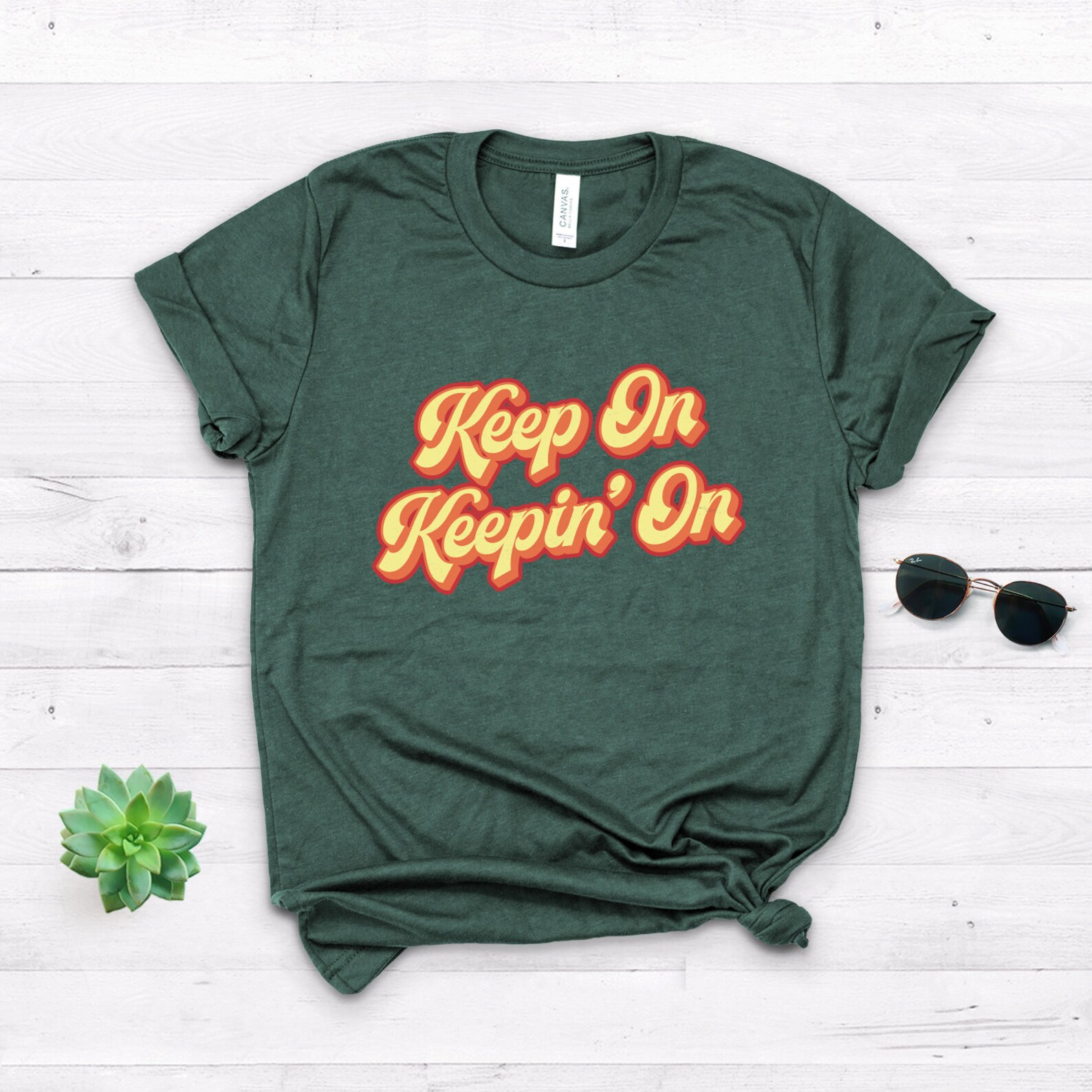 Keep on Keepin on Shirt 70s Shirt Retro Hippie Shirt | Etsy