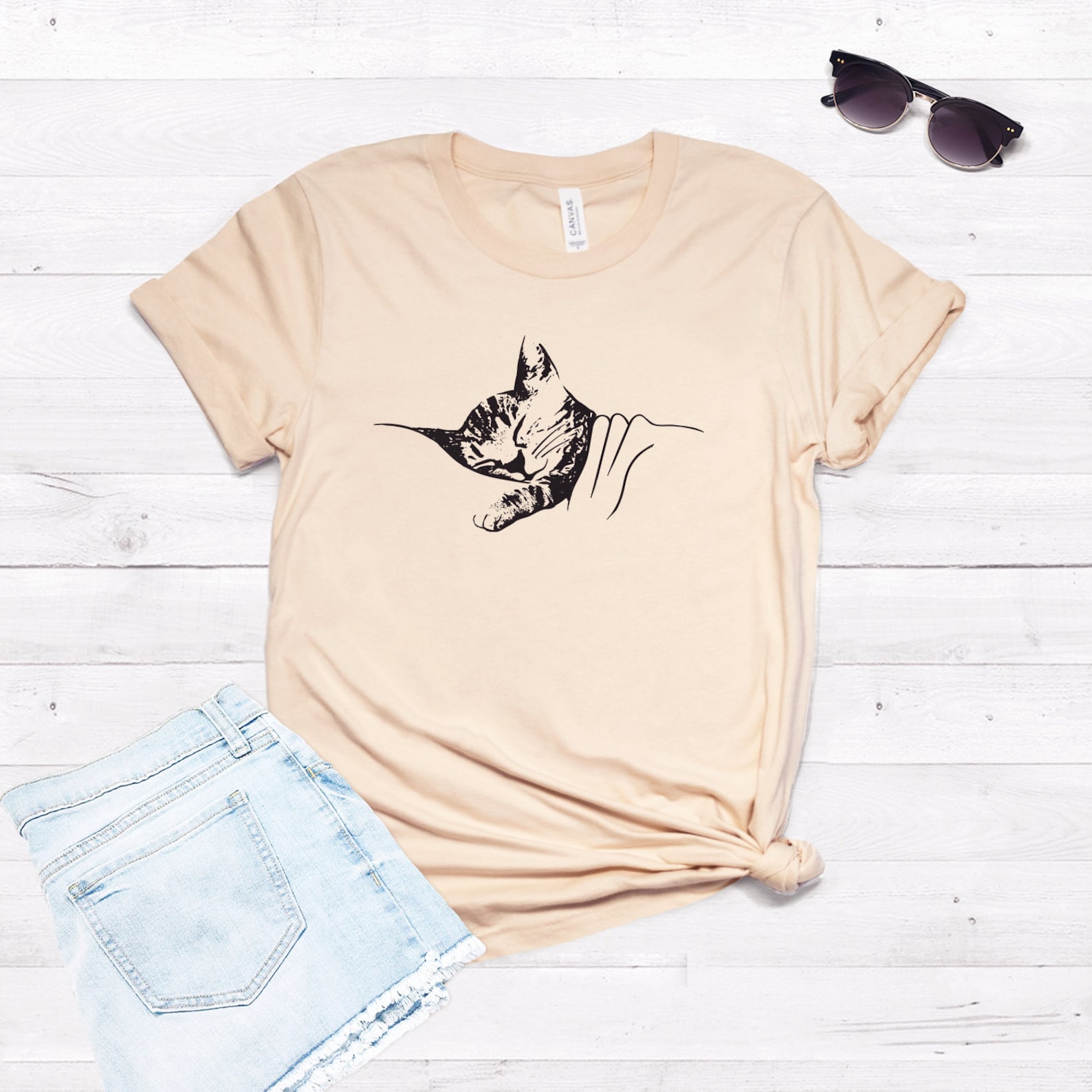 Sleepy Kitten Shirt Kitten Shirt Cute Cat Shirt Kitty | Etsy