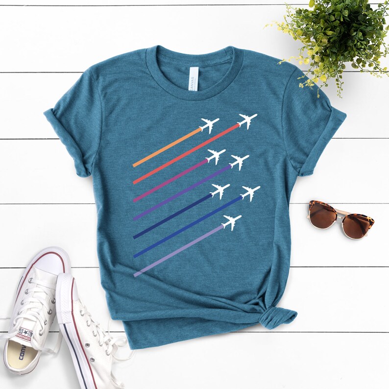 Plane Shirt Airplane Shirt Travel Shirt Pilot Gift - Etsy