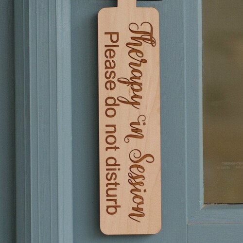 Therapy in Session Please Do Not Disturb Door Hanger Wood - Etsy