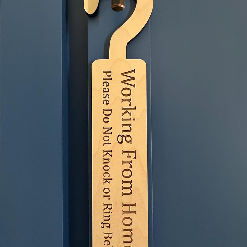 Work From Home Sign - Etsy