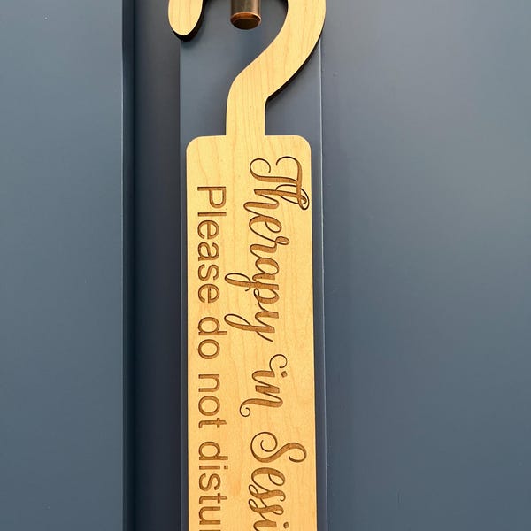 Therapy Door Sign - Etsy