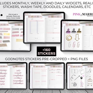 Undated Digital Planner, Realistic Digital Bullet Journal, Planner for ...