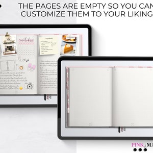 Undated Digital Planner, Realistic Digital Bullet Journal, Planner for ...