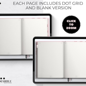 Undated Digital Planner, Realistic Digital Bullet Journal, Planner for ...