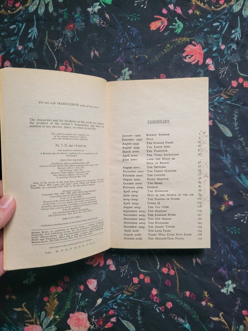 The Martian Chronicles by Ray Bradbury, 1990 - Etsy