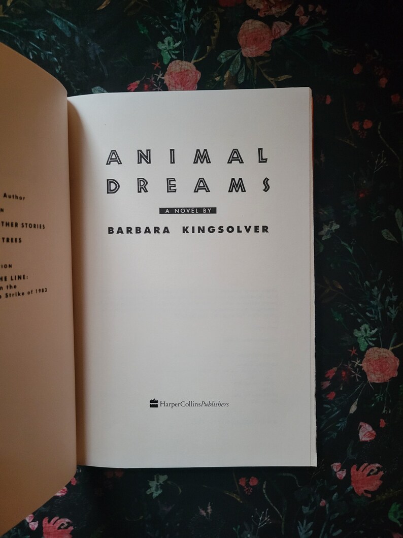 Animal Dreams by Barbara Kingsolver, 1990 - Etsy