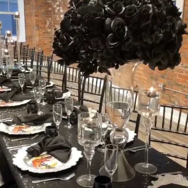 Black Centerpiece - Etsy