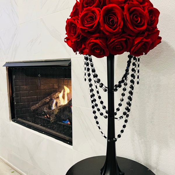 Red Rose Centerpiece - Etsy