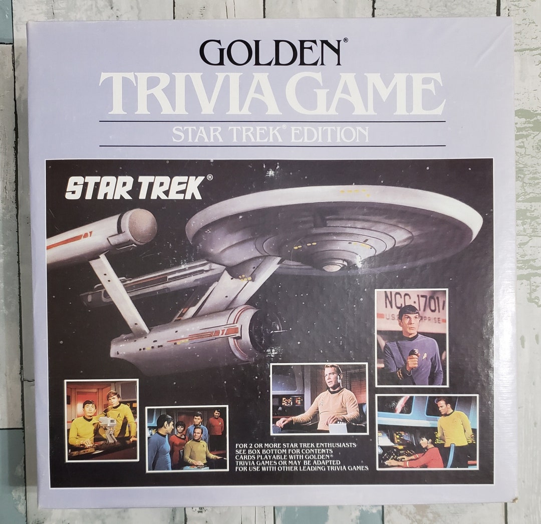 Star Trek Golden Trivia Game Star Trek Edition 1985 - Etsy