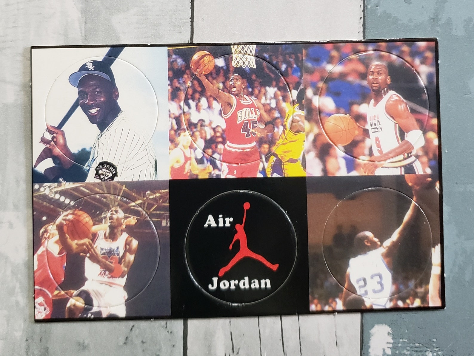 Michael Jordan POGS/Milk Caps 2 sheets featuring 12 pieces | Etsy