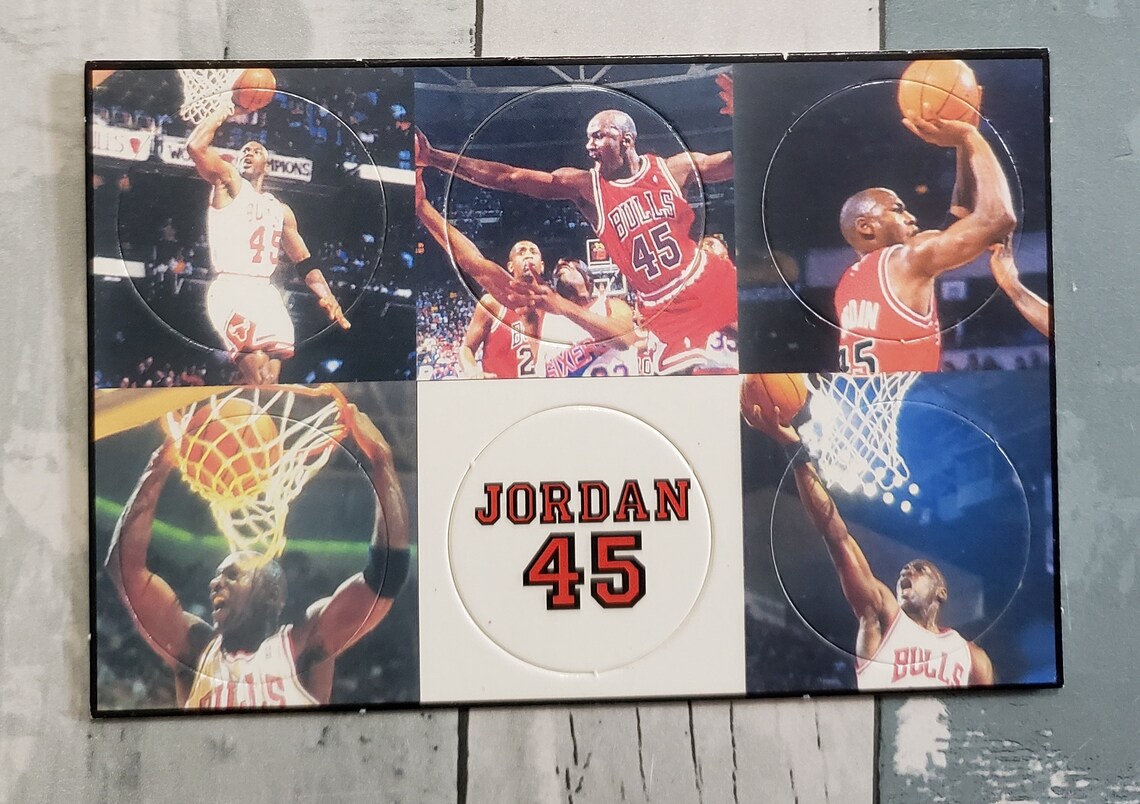 Michael Jordan – Pogs/milk Caps – 2 Sheets Featuring 12 Pieces - 1990s ...