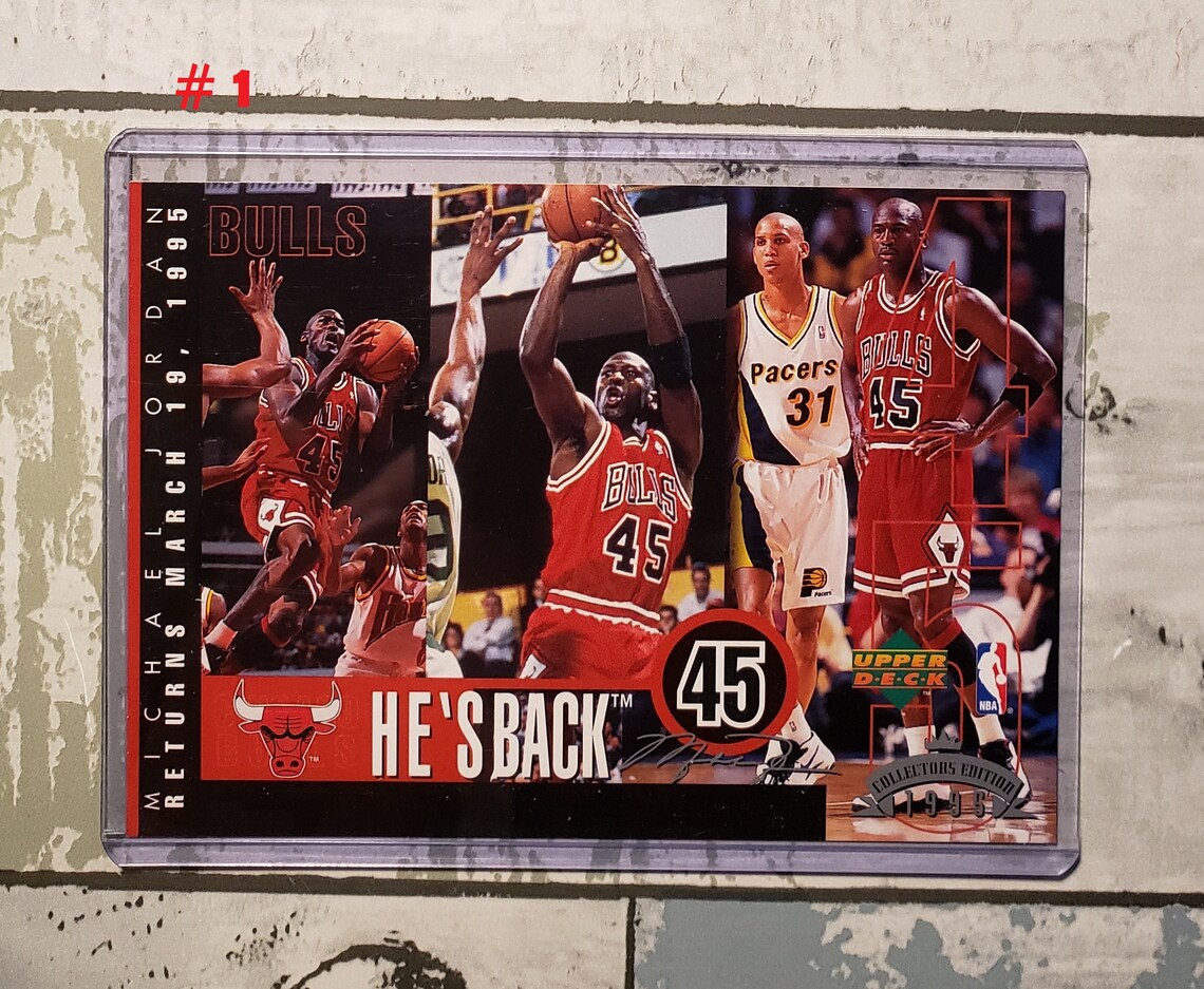 CHOICE of 3 Different Vintage Michael Jordan HES BACK 45 - Etsy