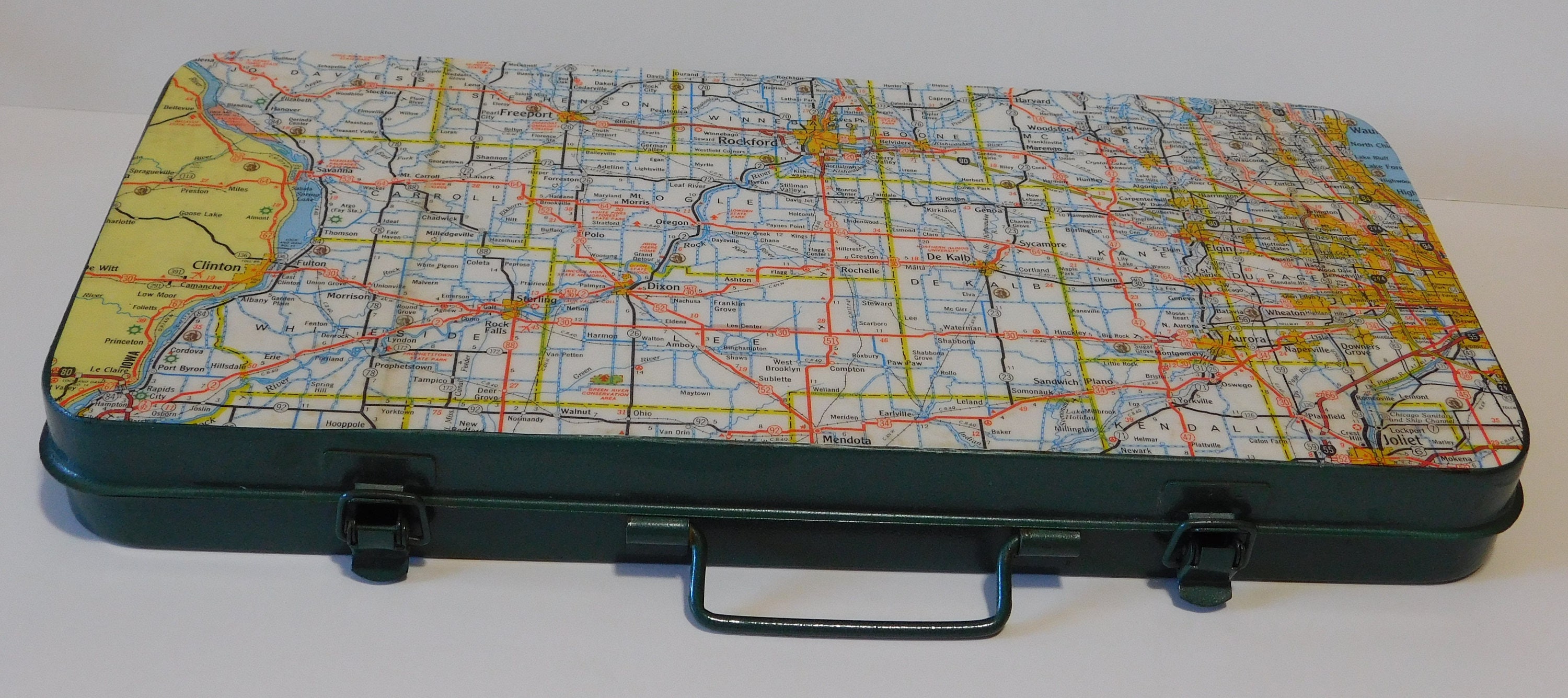 Map Case/map Box Upcycled/repurposed Socket Set Metal - Etsy