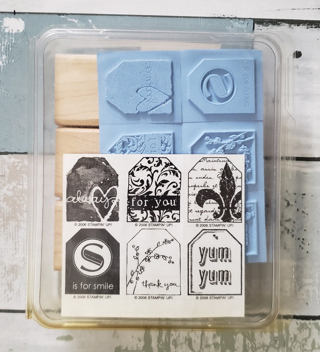 Stampin’ up 2006 Retired Set – Too Terrific Tags – Set of 6 “gift Tag ...