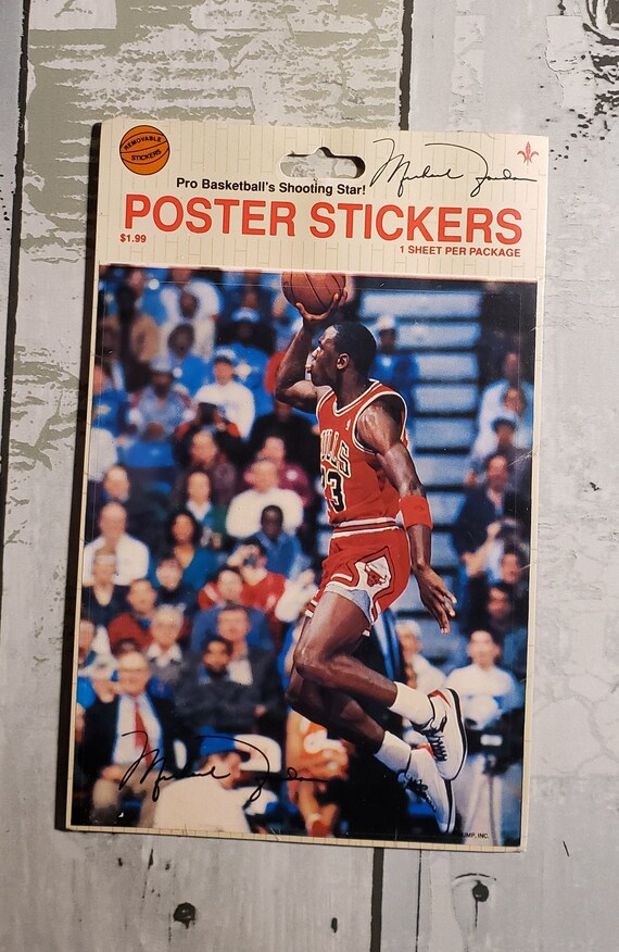 Vintage Michael Jordan Sticker1 Jump Inc. Poster Stickers - Etsy
