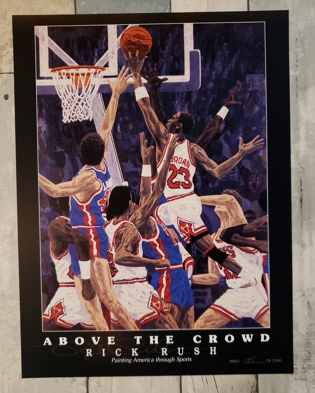 Michael Jordan – America’s Sports Artist Rick Rush – Above the Crowd ...