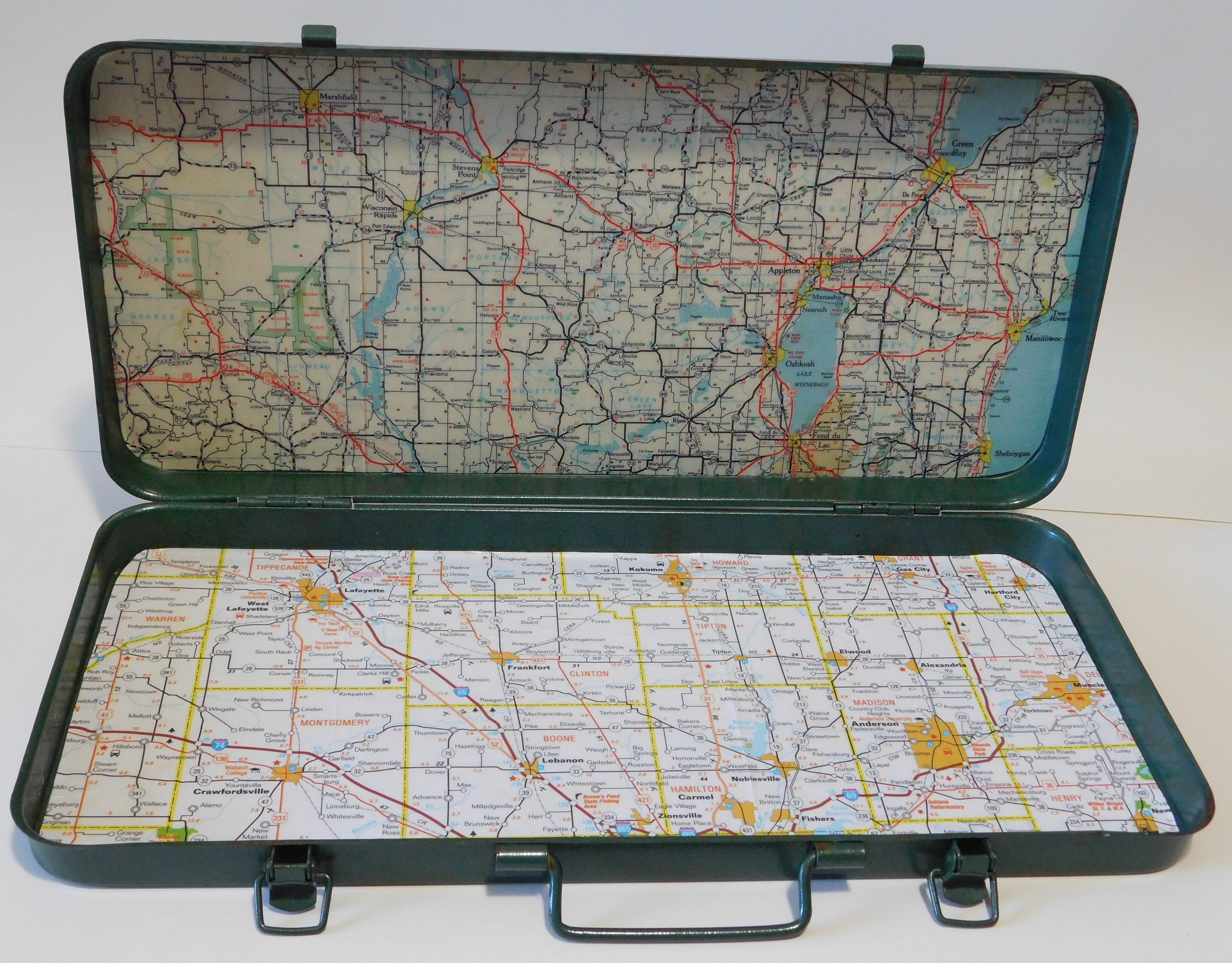 Map Case/map Box Upcycled/repurposed Socket Set Metal - Etsy