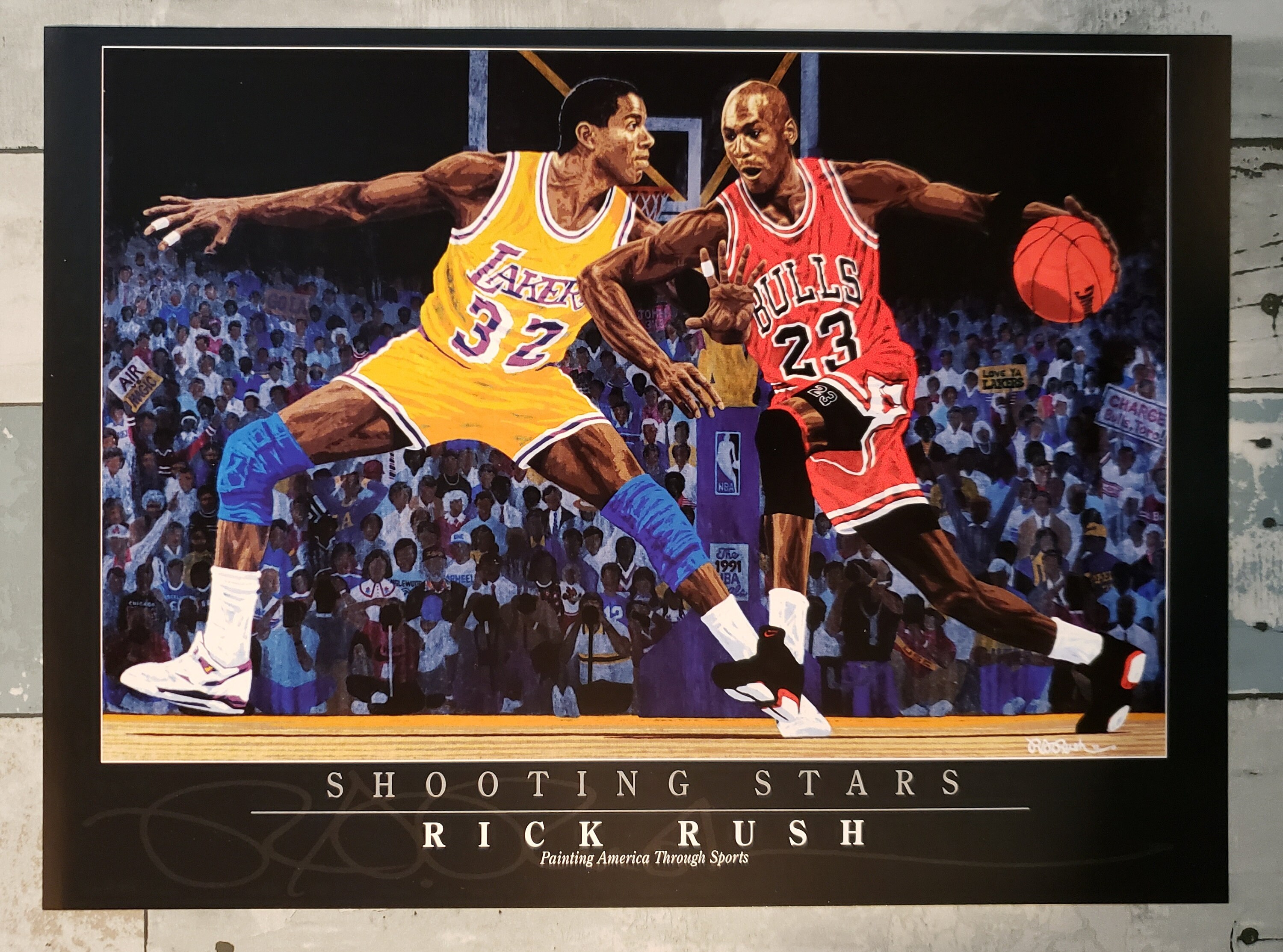 Michael Jordan and Magic Johnson – America’s Sports Artist Rick Rush ...
