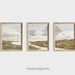 Vintage Triptych Landscape Print Set of 3 Oil Paintings, French ...