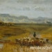 Vintage Triptych Landscape Print Set of 3 Oil Paintings, French ...