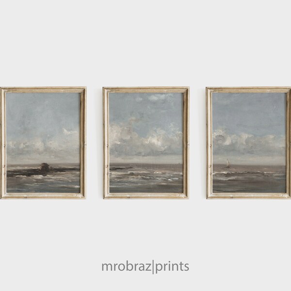 Ocean Triptych Art - Etsy