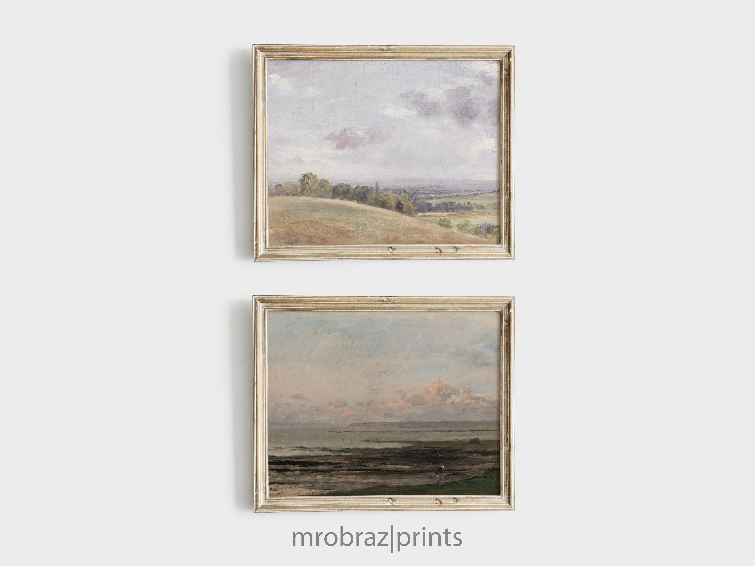 Printable Gallery Wall Layout Set of 9 Paintings, Curated Art Prints ...