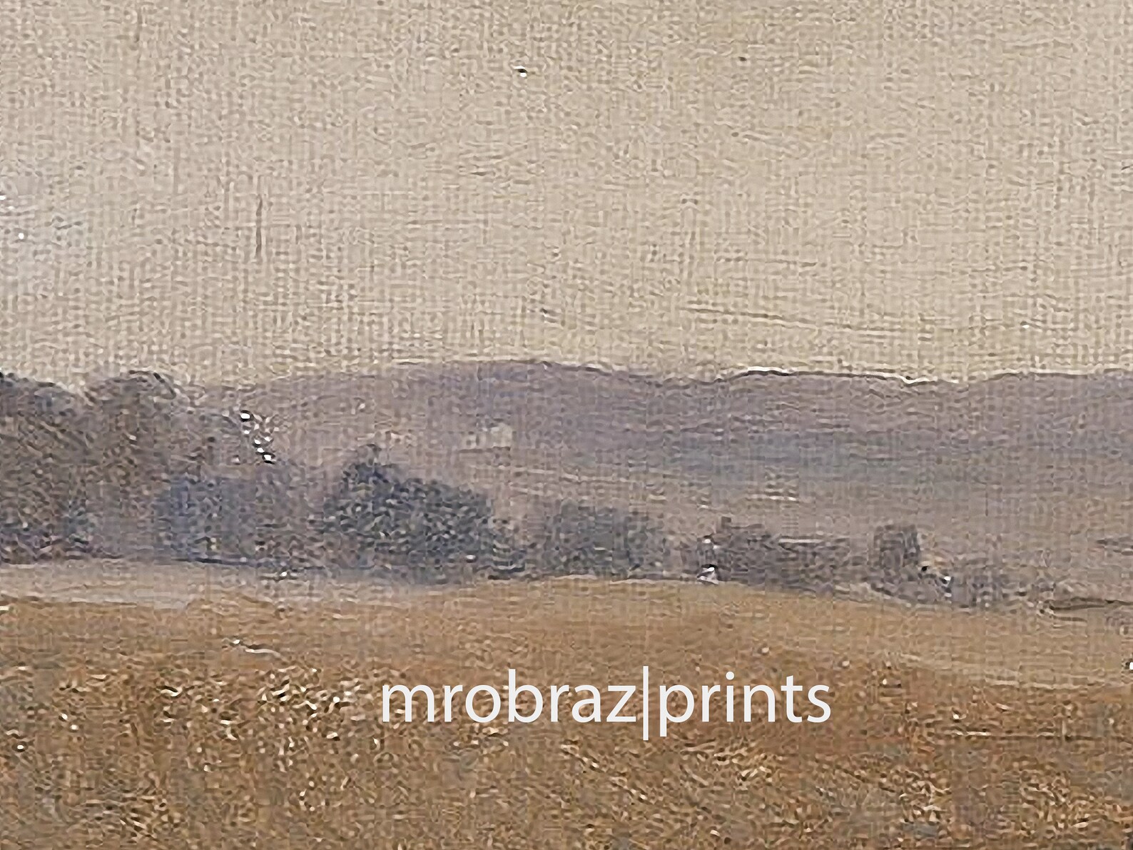 Vintage Triptych Landscape Print Set of 3 Oil Paintings, French ...