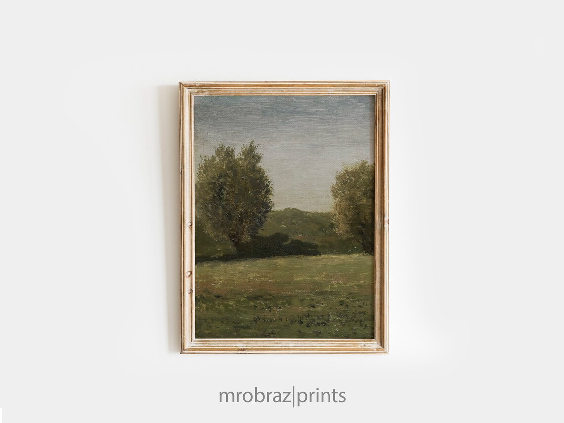 Vintage Triptych Landscape Print Set of 3 Oil Paintings - Etsy