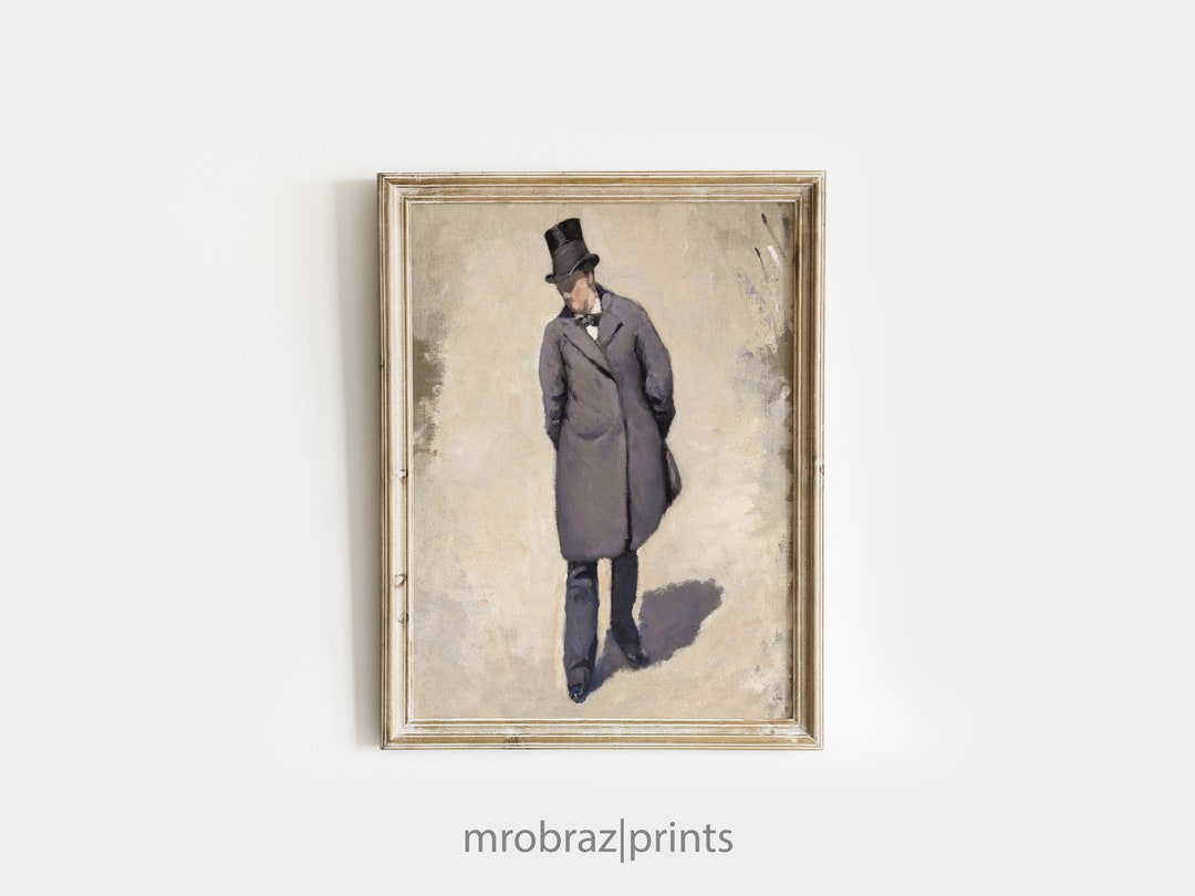 Gentleman Painting | Vintage Oil Painting Study | Moody Portrait ...