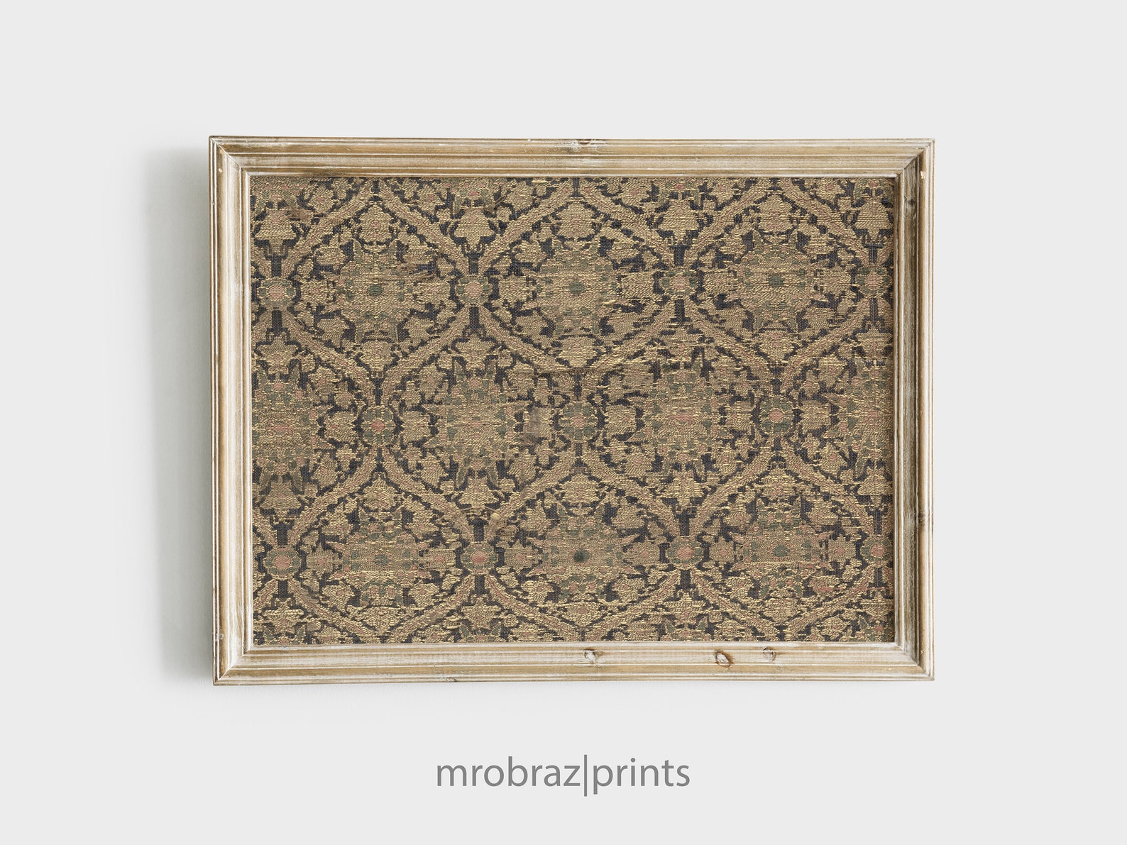 Vintage Textile Art Rug Pattern Wall Print Antique European - Etsy