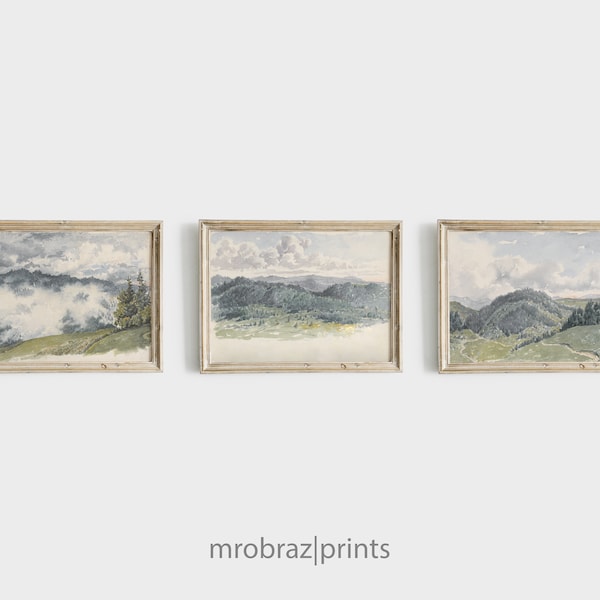 Landscape Triptych - Etsy
