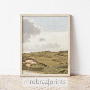 Vintage Triptych Landscape Print Set of 3 Oil Paintings, French ...