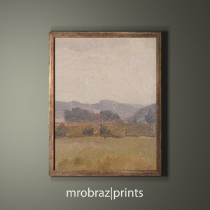 Vintage Triptych Landscape Print Set of 3 Oil Paintings, French ...