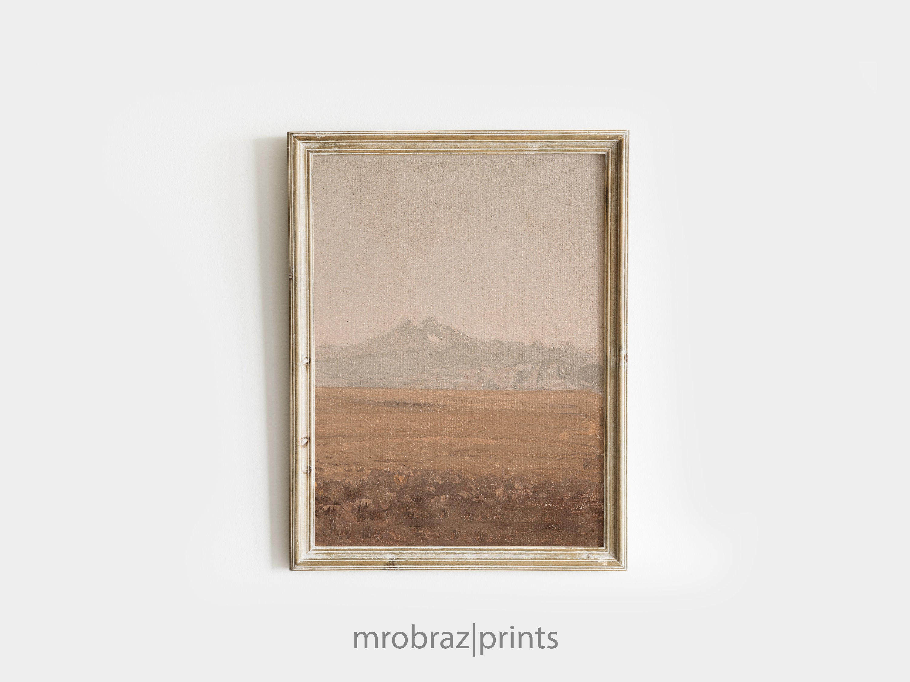 Vintage Triptych Landscape Print Set of 3 Oil Paintings, French ...