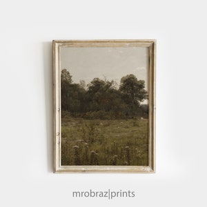 Vintage Triptych Landscape Print Set of 3 Oil Paintings, French ...
