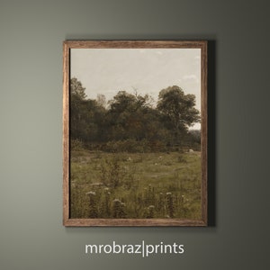 Vintage Triptych Landscape Print Set of 3 Oil Paintings, French ...