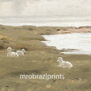 Vintage Triptych Landscape Print Set of 3 Oil Paintings, French ...