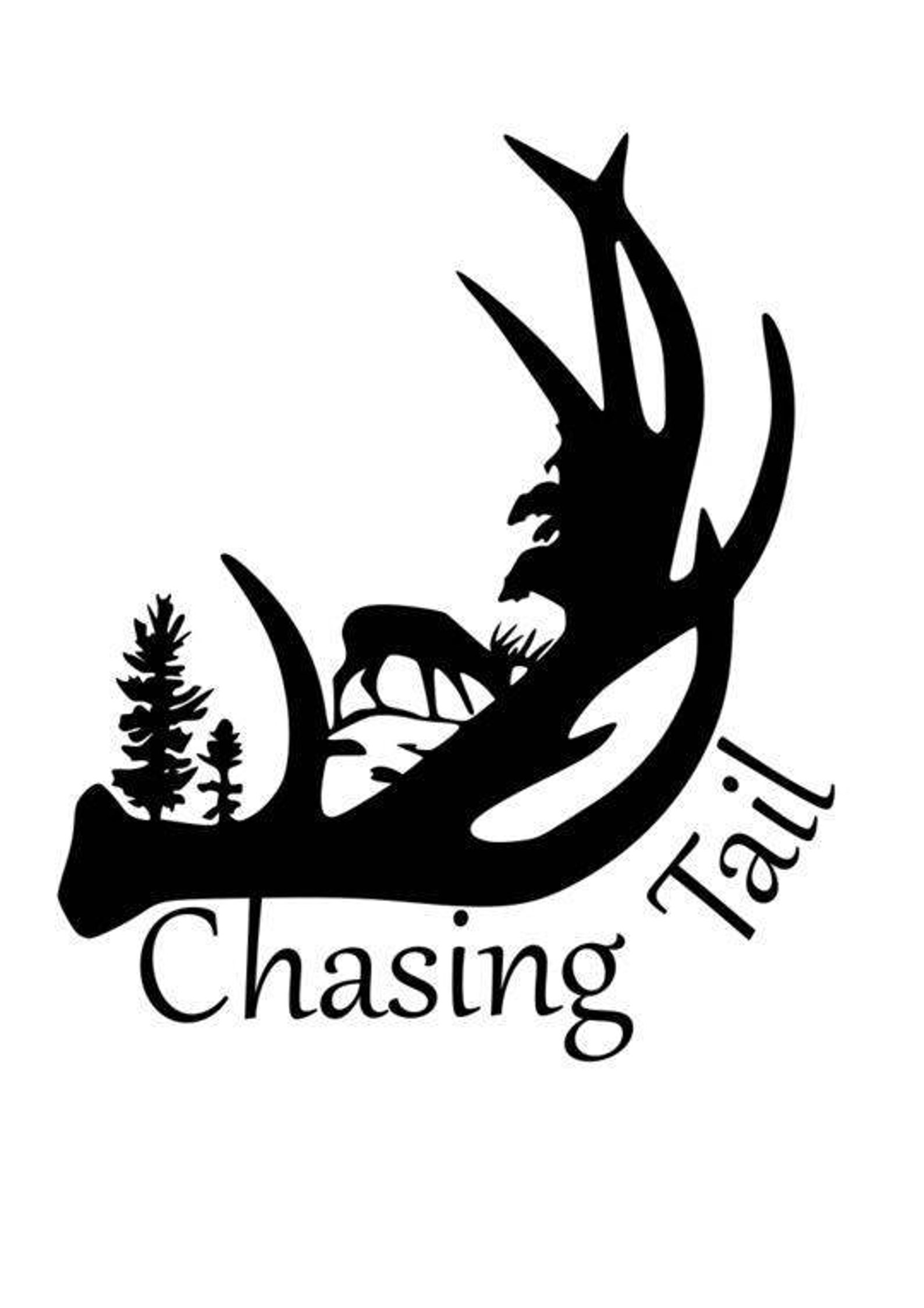 Chasing Tail Hunting Decal. Deer. Woods. Hunting. | Etsy