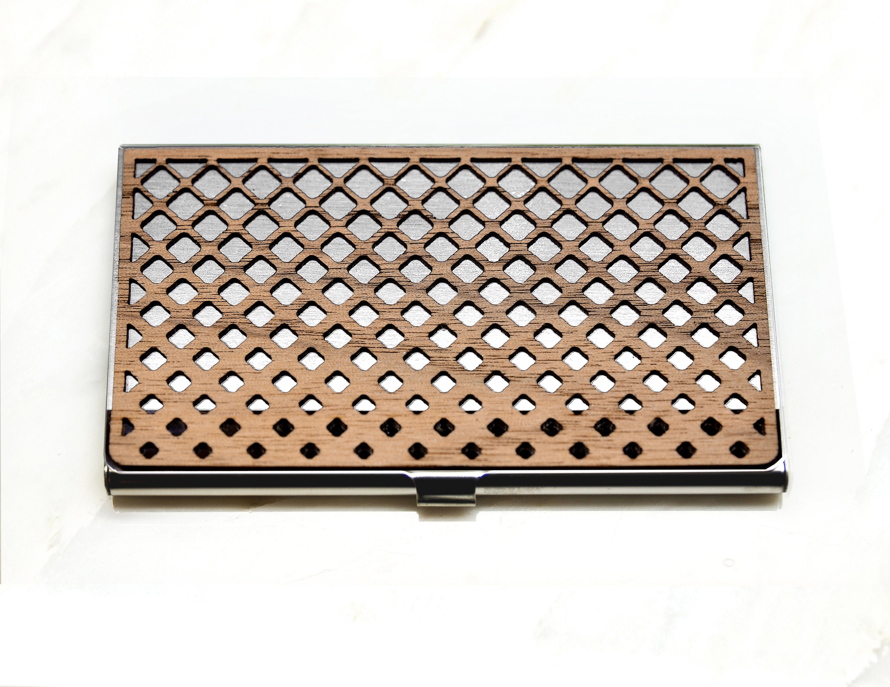 Business Card Case -tech Gift Men -business Card Holder -tech ...