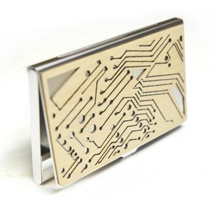 Tech Gift Men, Business Card Holder, Circuit Board, Business Card Case ...