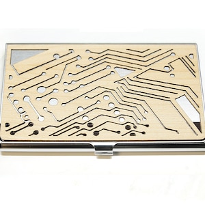 Business Card Case -circuit Board -business Card Holder for Man -tech ...