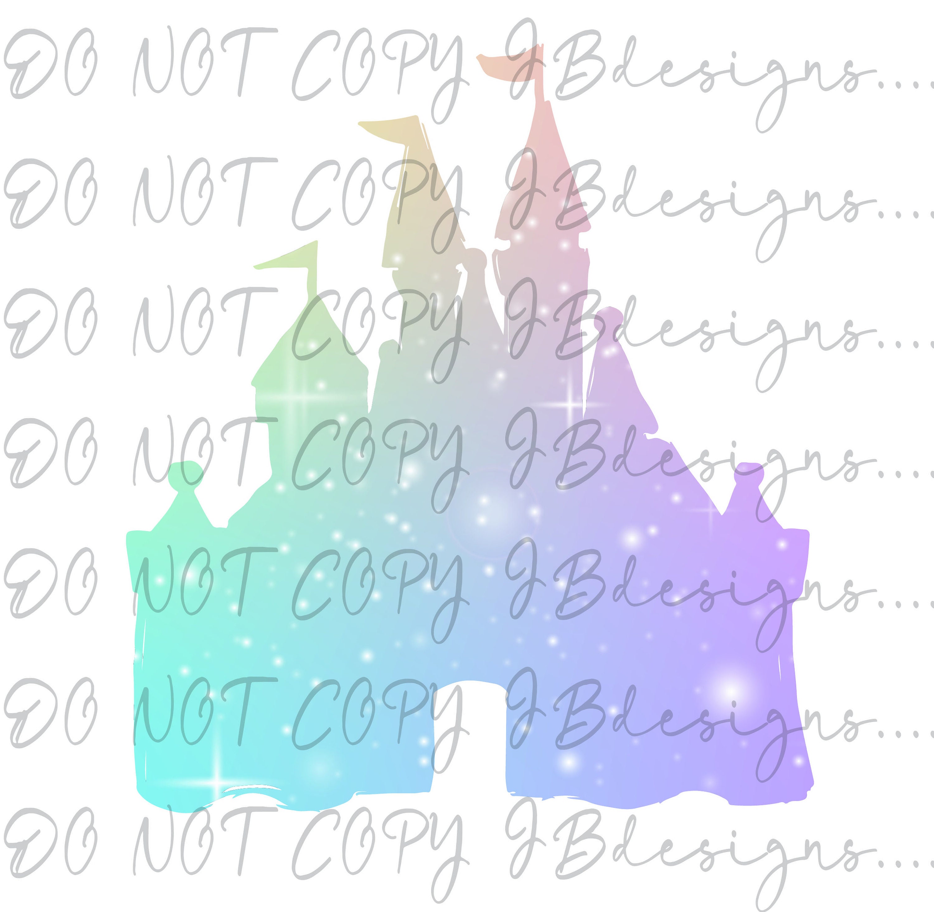Castle watercolor for Disney shirts Sublimation PNG Papercraft Craft ...